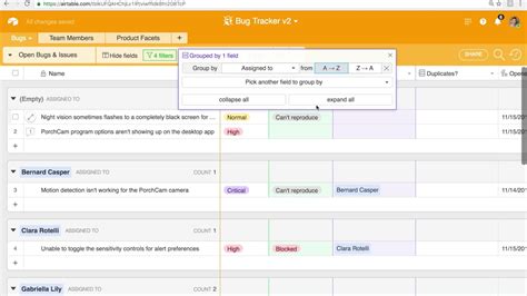 Airtable Demo Managing Your Bug And Issue Tracking Processes Youtube