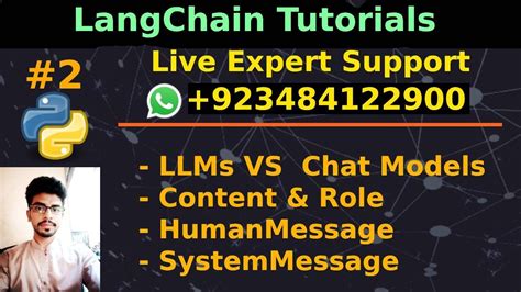 Langchain Tutorial 2 Llms Vs Chat Models In Langchain Specify Role And Content In Prompt