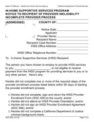 Form Soc426 Download Fillable Pdf Or Fill Online In Home Supportive