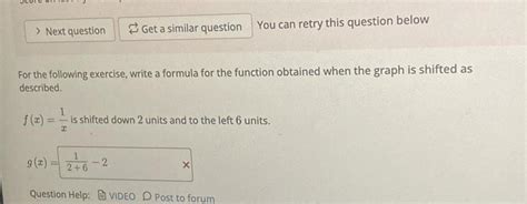 Answered Next Question For The Following Exercise Write A Formula For