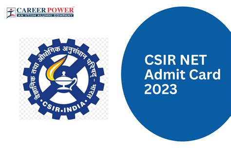 Csir Net Admit Card 2023 Out Download Hall Ticket Link