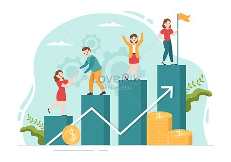 비즈니스 리더십 그림 일러스트 무료 다운로드 Lovepik