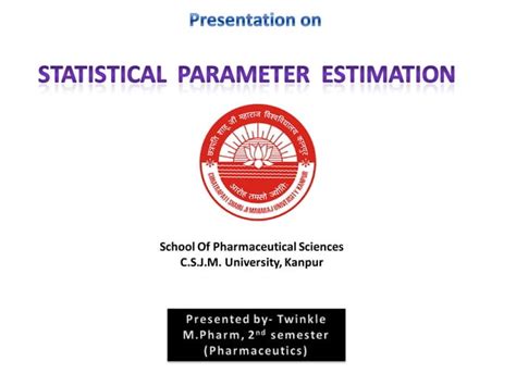 Statistical Parameter Estimation Cadds Pdf Physics Science