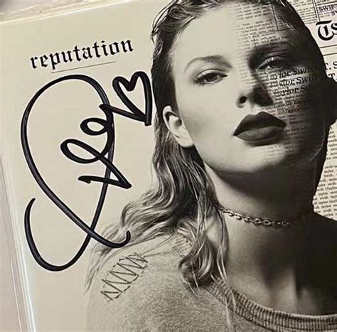 Is This Signed Reputation Real I Recently Saw It Being Sold On Depop R Taylorswiftautographs
