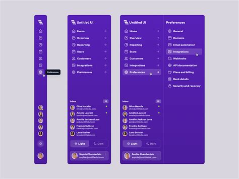 Dual Tier Sidebar Navigation — Untitled Ui By Jordan Hughes® On Dribbble