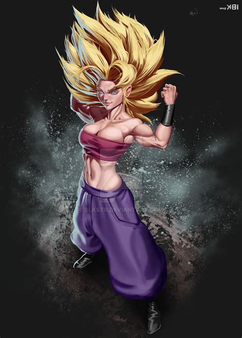 Caulifla Ssj By Blkstr On Deviantart