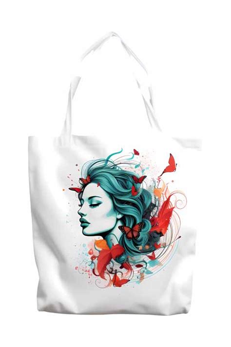 دانلود طرح ساک خرید با عکس زن