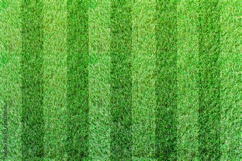 Top View Stripe Grass Soccer Field Green Lawn Pattern Background Stock