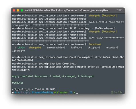 Run Ansible Playbook After Terraform Provision And Configure Bastion Host In Aws