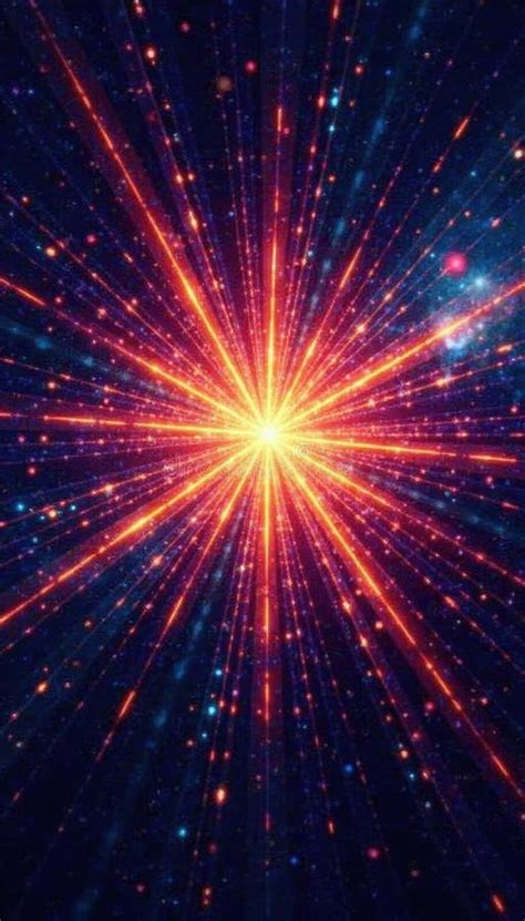Geometric Starburst Radiating Lines Abstract Cosmic Backdrop Supernova Futuristic Stock
