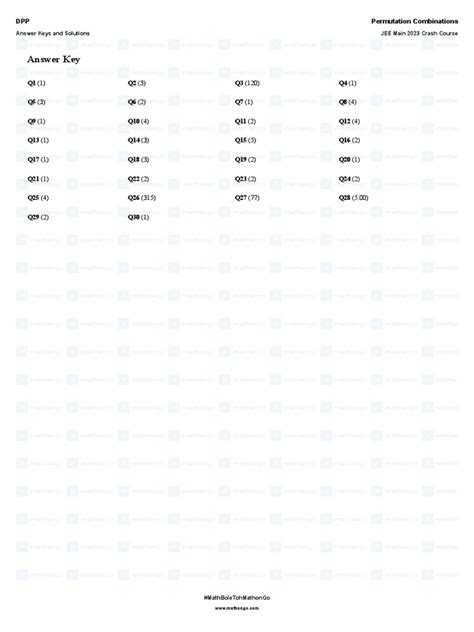 Permutation Combinations Solutions Pdf Mathematical Concepts Linguistics