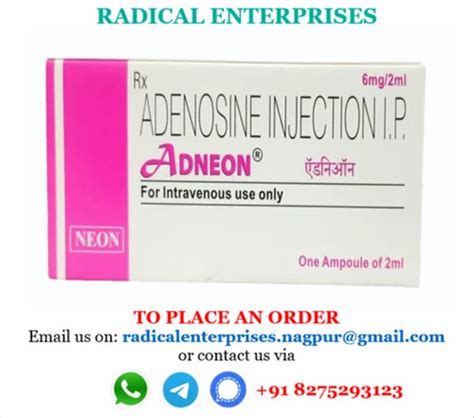 Adenosine 6 Mg Injection 6mg 1ml At Best Price In Nagpur Id 2852650822688