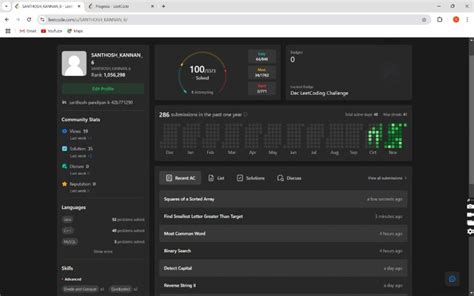 Santhosh Pandiyan K On Linkedin Codingjourney Leetcode