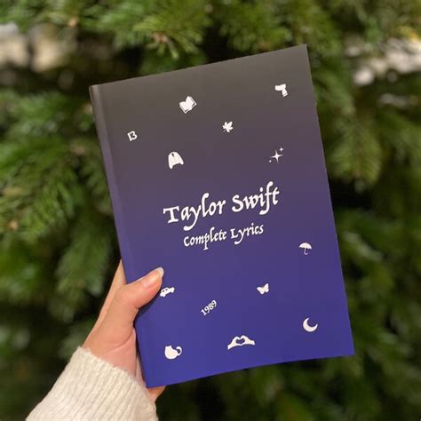 Taylorswift Lyrics Book Etsy