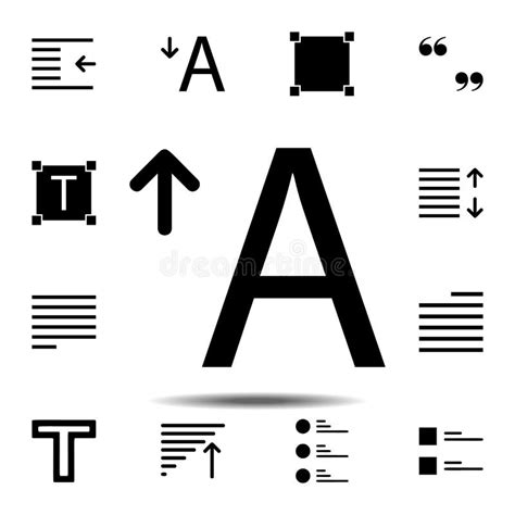 Editorial Enlarge Text Icon Simple Glyph Flat Vector Of Text Editor