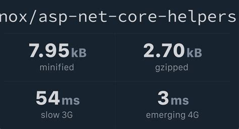Arcanoxasp Net Core Helpers Bundlephobia