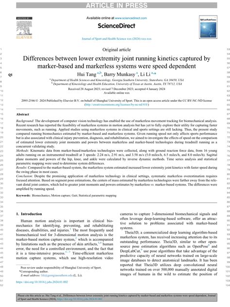 Pdf Differences Between Lower Extremity Joint Running Kinetics