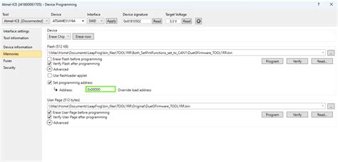 Uploading Bootloader And Firmware Using Atmel Studio Duet D Forum