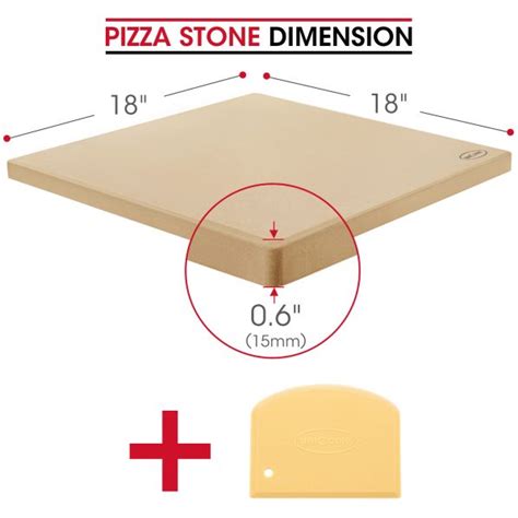 Unicook Extra Large Pizza Stone 18 Inch Unicook