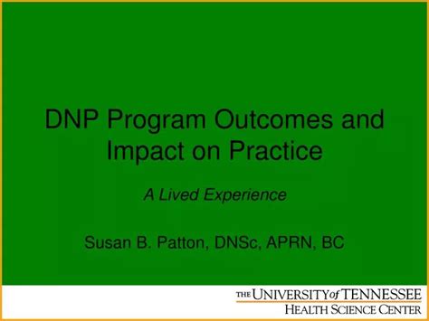 PPT DNP Program Outcomes And Impact On Practice PowerPoint Presentation ID
