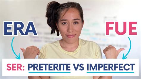 Era Vs Fue Preterite Or Imperfect Of Ser Youtube