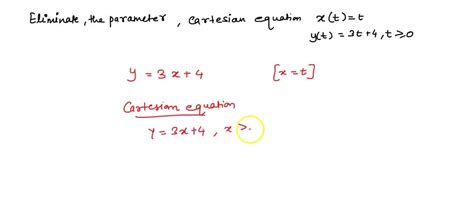 Solved 8 Pts Sketch The Parametric Curve And Eliminate The Parameter T0 Find The Cartesian