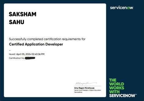 Saksham Sahu On Linkedin 🎉 Excited To Share That Ive Completed My Servicenow Certified…