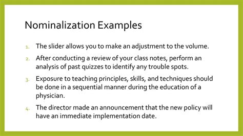 Nominalizations What Are They Ppt Download