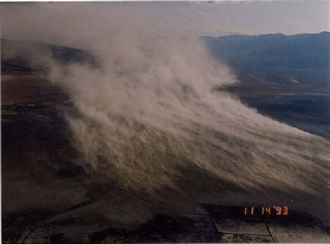 Dust Storm From A Strong Northerly Wind Across The Location Of The Mva