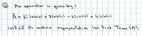 Solved 6 An Operator Is Given By