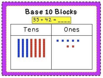 Adding Using Base Ten Blocks