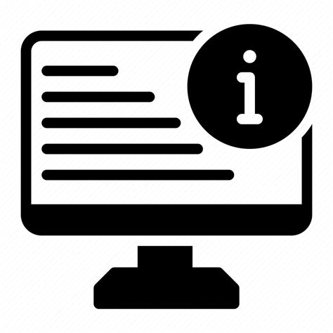 Computer Webpage Communications Information Info Screen Monitor Icon Download On Iconfinder