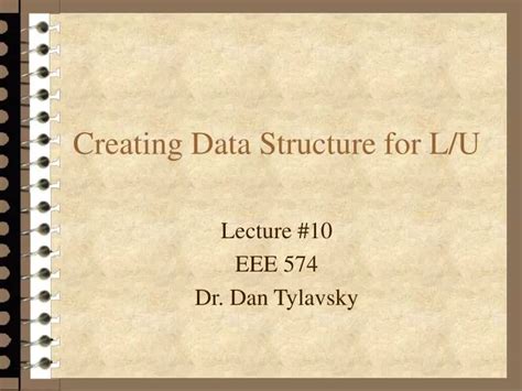 ppt triangular factorization of sparse matrix creating data