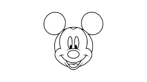 One Of The Best Info About How To Draw A Mickey Mouse Face Aidcreative
