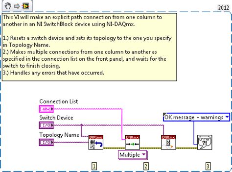Ni Switchblock Daqmx Example For Single Device Explicit Path
