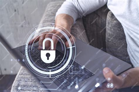 premium photo a programmer is typing a code on a keyboard to protect a cyber security from