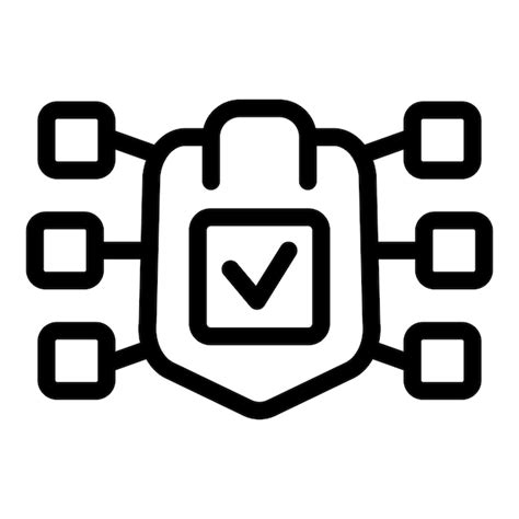 체크마크 기호가 표시된 보안 네트워크 연결 프리미엄 벡터
