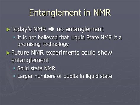 Ppt Nmr Quantum Information Processing And Entanglement Powerpoint Presentation Id 3034381