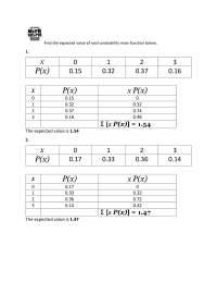 Statistics 1 Activity 1 Answers And Solutions Docsity