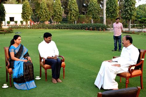 Joginipally Santosh Kumar K Kavitha Meet Venkaiah Naidu