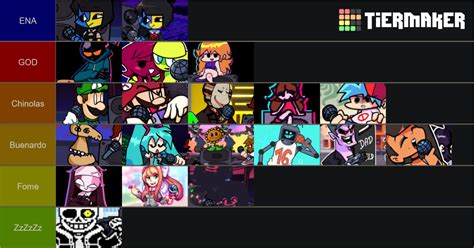 FNF Mods Tier List Community Rankings TierMaker