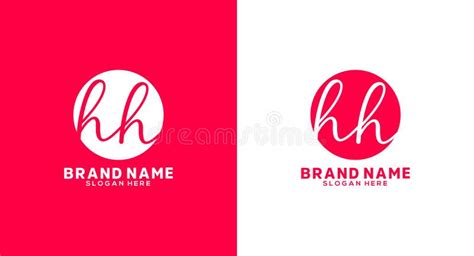 Hh Letter Handwriting Signature Logo Hh Logo Hh Icon Stock Vector Illustration Of Shape