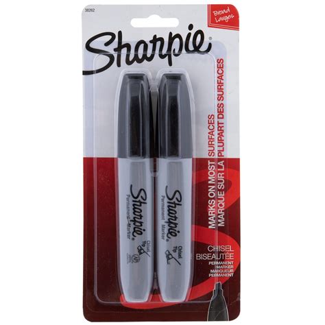 Black Chisel Point Sharpie Markers 2 Piece Set Hobby Lobby 702126