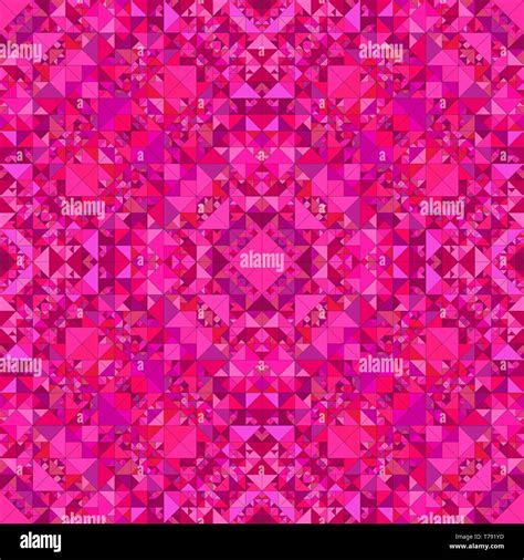 Pink Seamless Abstract Triangle Mosaic Tile Kaleidoscope Mandala Wallpaper Pattern Geometrical