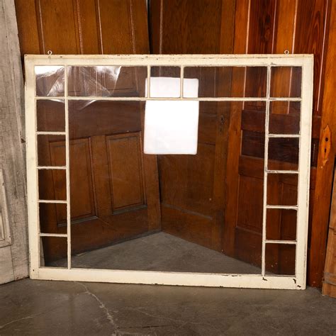 Salvaged Antique Large Divided Lite Window