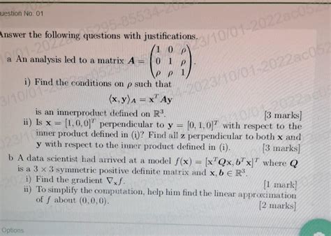 Solved Nswer The Following Questions With Justifications I