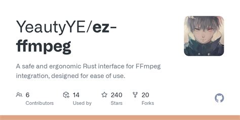 Github Yeautyyeez Ffmpeg A Safe And Ergonomic Rust Interface For