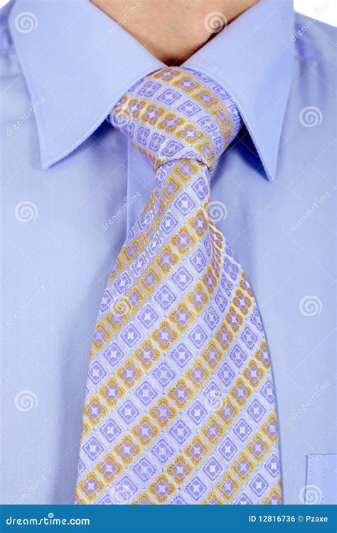 Properly Tied Business Tie Stock Photo Image Of Studio