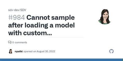 Cannot Sample After Loading A Model With Custom Constraints `typeerror` · Issue 984 · Sdv Dev