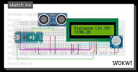 Codehc Sr04lcd2 Wokwi Esp32 Stm32 Arduino Simulator